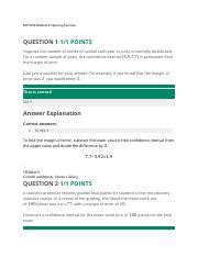 MTH156 Module 6 Opening Exercise Pdf MTH156 Module 6 Opening Exercise QUESTION 11 1 POINTS