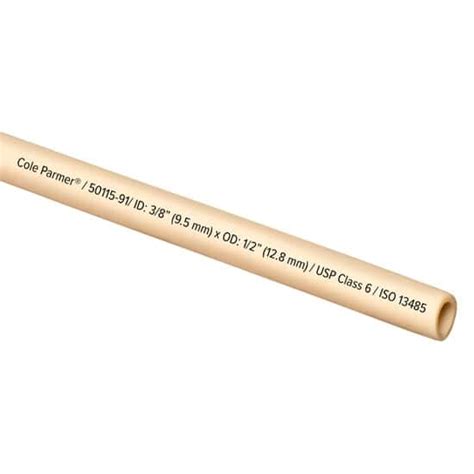 Cole Parmer Tpv Industrial Grade Tubing 38 Id X 12 Od 50 Ft From