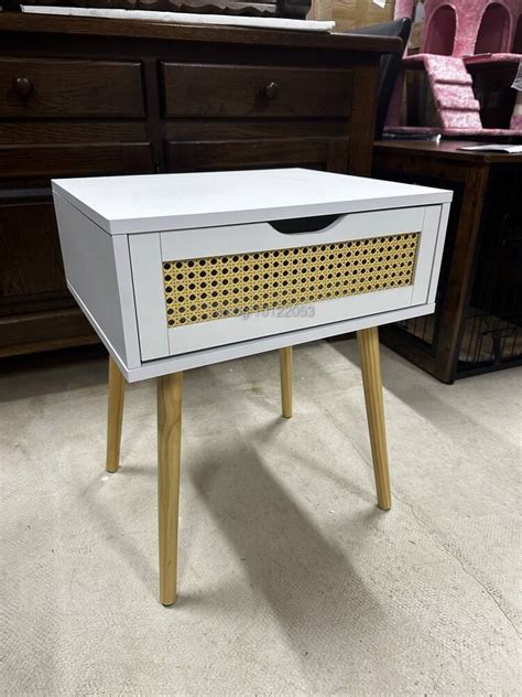 Нощно шкафче Yaheetech с чекмедже Шкаф Мебели за дома и офиса Кърджали Нощно шкафче Ya