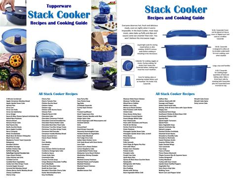 Tupperware Stack Cooker Recipes And Cooking Guide 2018 Artofit