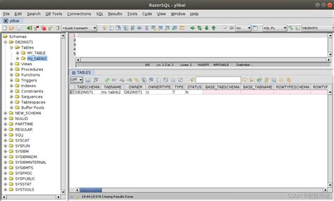 Db2 Razorsql显示信息razorsql查看表注释 Csdn博客