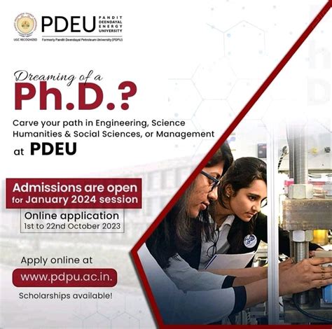 Pdeu Physics Phd Jan2024 Science Technology Department Of Physics Pdeu
