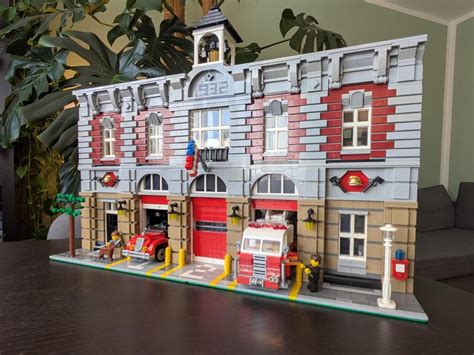 Lego Moc Grand Fire Brigade 10197 By Steven8d Rebrickable Build