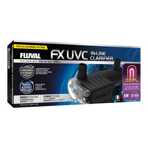 Fx Uvc In Line Clarifier 6w Fluval India