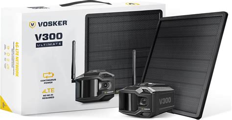 Vosker V300 Ultimate 4g Lte Autonomous Outdoor Security Camera High Capacity