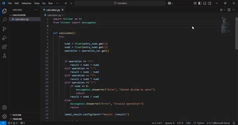Pratiksha Shattigar On Linkedin Python Tkinter Calculator Guidevelopment Codsoft Coding