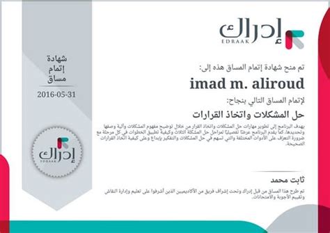 Zina Certificate Problem Solving Ppt