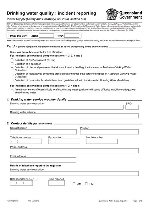 Drinking Water Quality Incident Report How To Create A Drinking Water