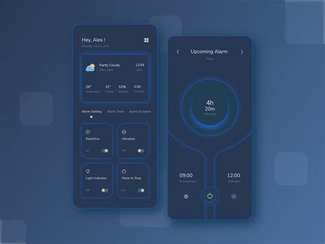alarm clock app ui design on behance