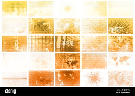 Futuristic Network Energy Data Grid Stock Photo Alamy