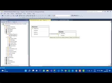Como Relacionar Tablas Y Crear Schema En Base De Datos Sql Server Desde