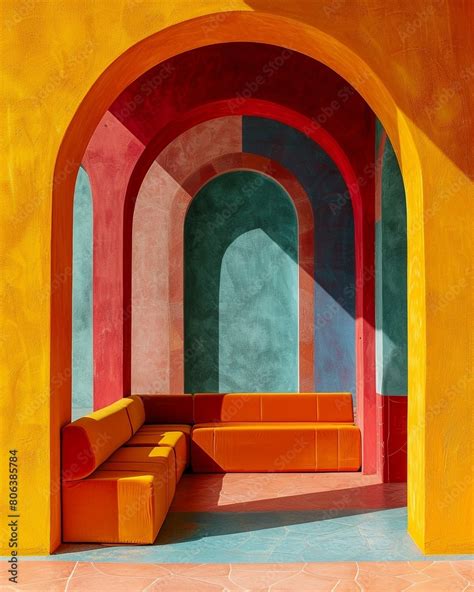 Embrace The Playful Spirit Of Postmodernism With A Color Theory Background That Breaks All The