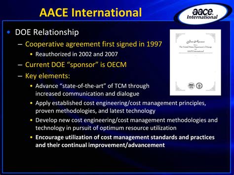 Ppt The [aace] Estimate Classification System Applied To The Doe Cd