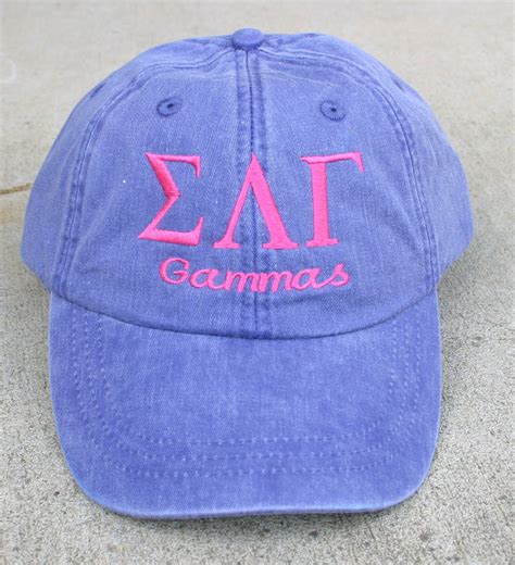 Sigma Lambda Gamma With Script Gammas Baseball Cap