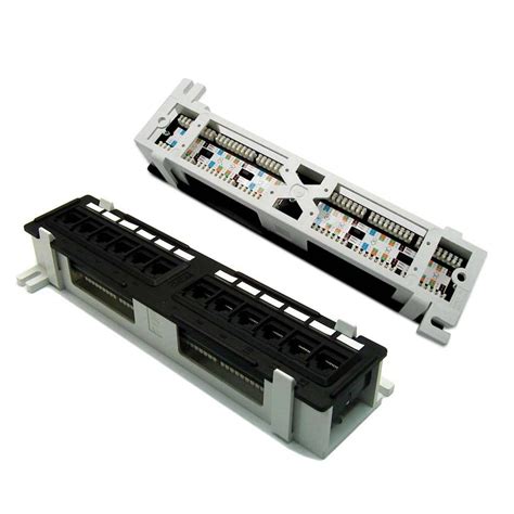 Dynamix Mini 1u Rj45 12 Port Patch Panel Cat6 T568a And T568b Wiring Di Newest Products