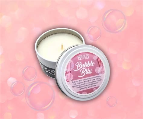 Bubble Bliss Tin Scents Of The Stage Scentsability Candles