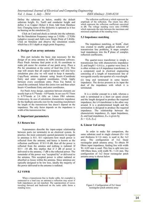 Iisrt 3 Design Of Rectangular Patch Antenna Array Using Advanced Design