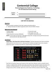 Lab Volt Advanced Control Wiring For Electrical Engineering Course Hero