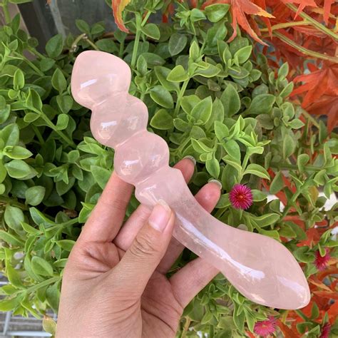 74 Natural Rose Quartz Massage Stickcrystal Massagemassage Wand