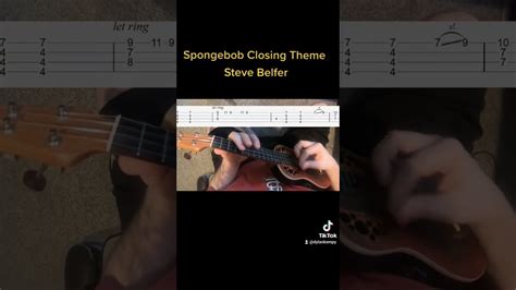 Spongebob Closing Theme Ukulele Tab Youtube