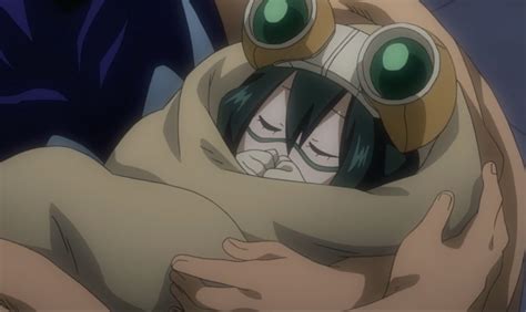 Mha Shoji Holding Froppy Cute Anime Wallpaper Anime Tsuyu Asui