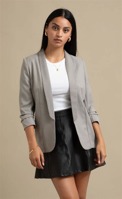 Checked Open Blazer Pagani