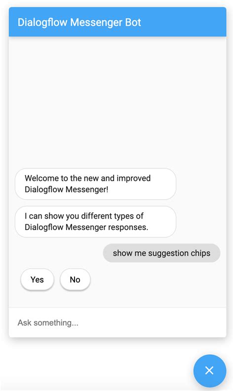 Dialogflowmessengersuggestionchipresults Botflo