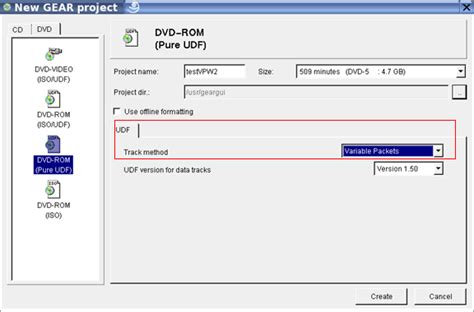 How To Guide Create A Disc Using Variable Packet Writing And Gear