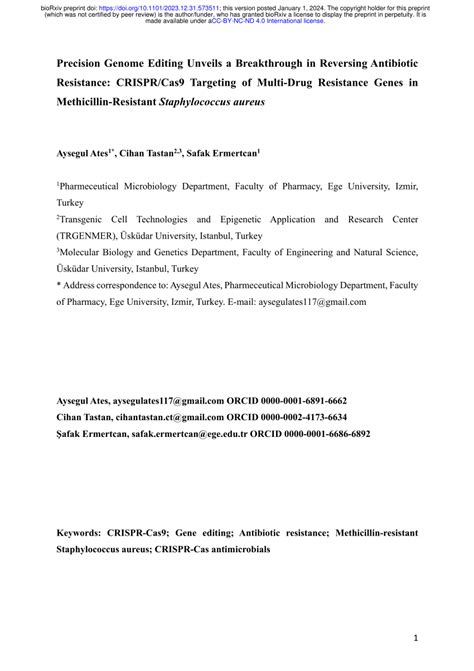 Pdf Precision Genome Editing Unveils A Breakthrough In Reversing