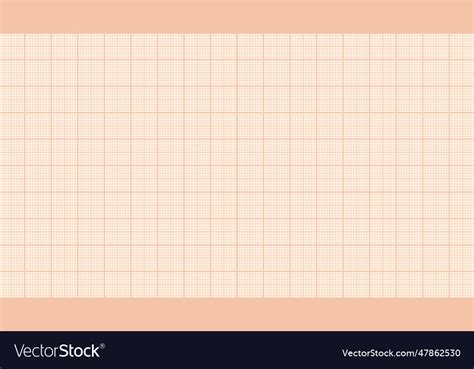 Orange Graph Paper Sheet Background Royalty Free Vector