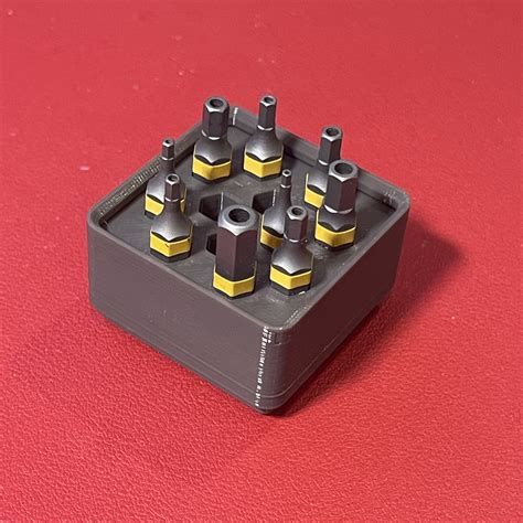 Gridfinity Hex Bit Holders With Larger Hex Holes By Tache Download