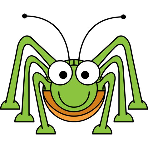 Cartoon Grasshopper Free Svg