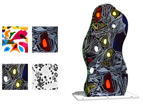 Monolith Light Sculpture Art Palace Madlena Marko Gavrilovic