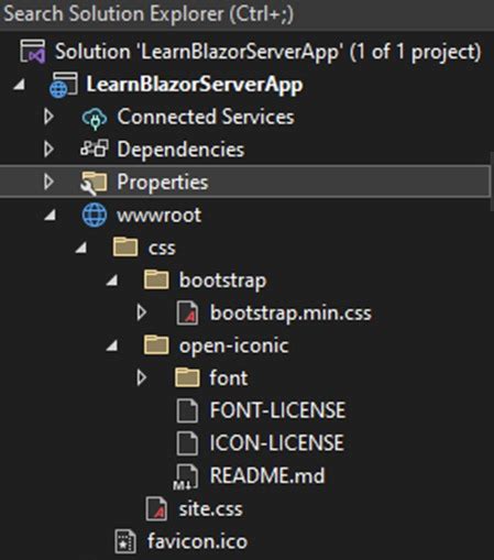 Understanding Of Blazor Server App Project Structure