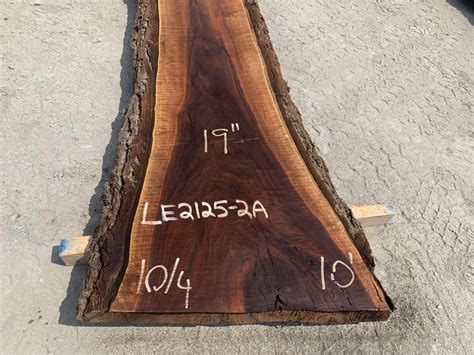Live Edge Walnut Slab Le2125 2a 104 10 Irion Lumber Company