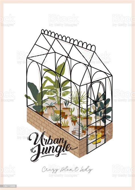 홈 정글 인테리어의 트렌디 한 스칸디나비아 어반 녹지와 홈 장식 0명에 대한 스톡 벡터 아트 및 기타 이미지 0명 가정 생활 꽃 식물 Istock