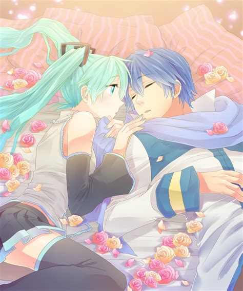Hatsune Miku And Kaito Vocaloid Drawn By Irono Irtyu Danbooru