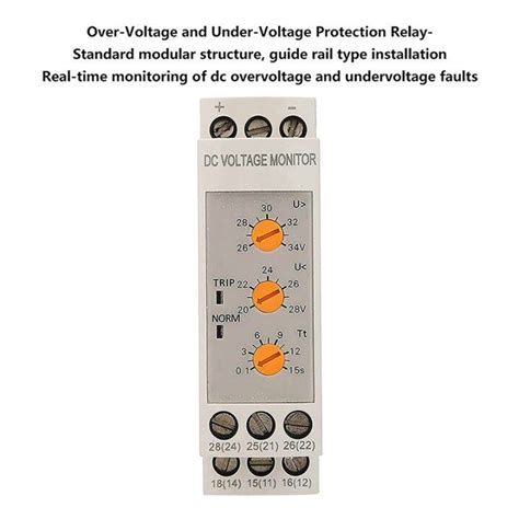 Qcjp Overvoltage Undervoltage Protector Voltage Monitoring Relay Undervoltage Protector Dc