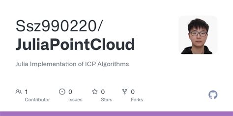 GitHub Ssz990220 JuliaPointCloud Julia Implementation Of ICP Algorithms