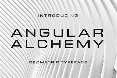 Angular Alchemy Geometric Typeface By Hipfonts On Dribbble