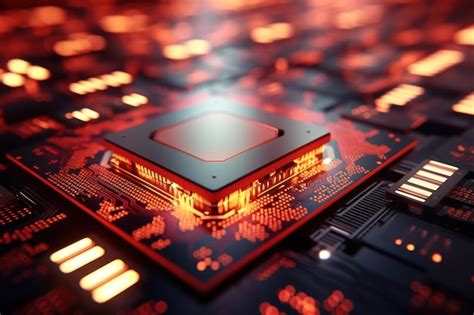Premium Ai Image A Powerful Computer Processor Or Chip On A Motherboard Modern Technologies