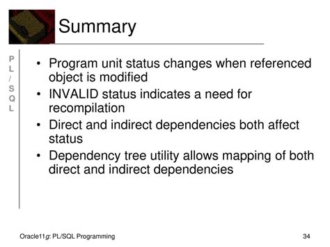 Chapter 8 Dependencies Privileges And Compilation Oracle11g Ppt Download