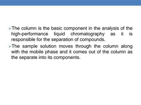 SOLUTION Hplc Column Studypool