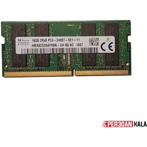 خرید و قیمت رم لپ تاپ Ddr4 تک کاناله 2400 مگاهرتز Cl17 اس کی هاینیکس مدل Pc4 ظرفیت 16 گیگابایت