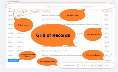 Grid Of Records Blinken OSA Catalog Manual