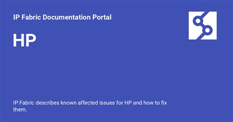 Hp Ip Fabric Documentation Portal