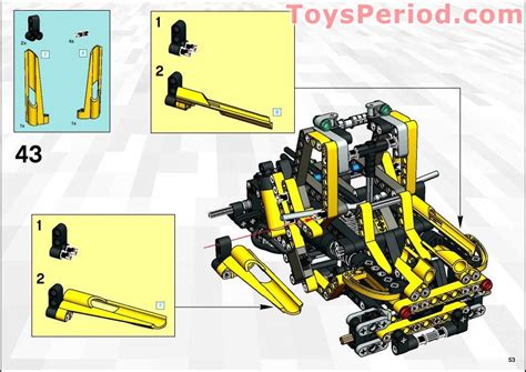 LEGO 8455 Back-hoe Loader (Backhoe) Set Parts Inventory and ...