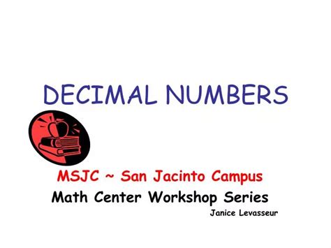 PPT DECIMAL NUMBERS PowerPoint Presentation Free Download ID 3198672