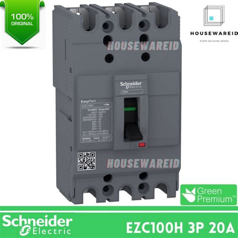 Jual Mccb 3p 20a Schneider Ezc100h Original Breaker Mccb 3 Phase 20