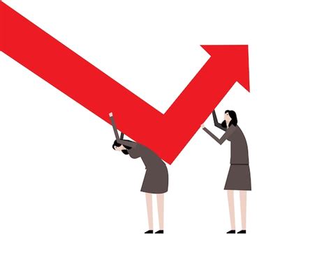 비즈니스 팀 추진 화살표 그래프 프리미엄 벡터